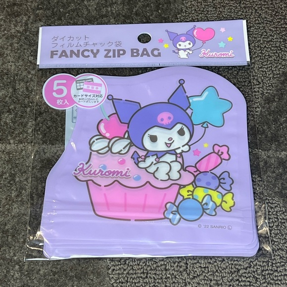 Sanrio | Party Supplies | Kuromi Fancy Zip Bags Pack Of 5 Zipper Top ...